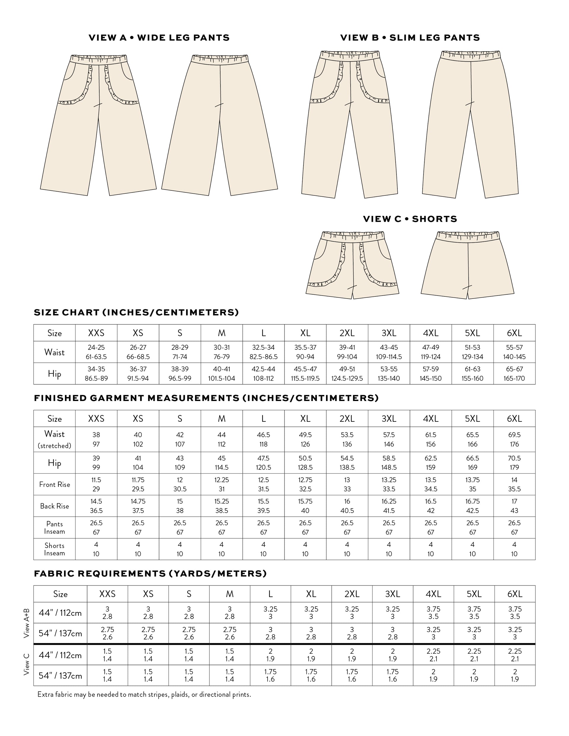 Matchy Matchy Sewing Club, Apron Pocket Pants Digital PDF Pattern ...