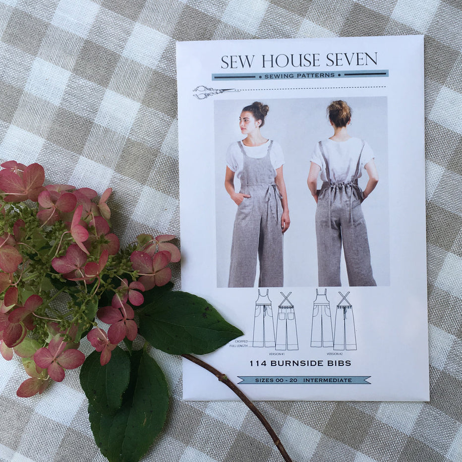 Sew House Seven, Burnside Bibs Pattern, two size ranges – Lakes Makerie