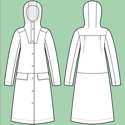 Assembly Line, Hoodie Parka Pattern, Sweden – Lakes Makerie